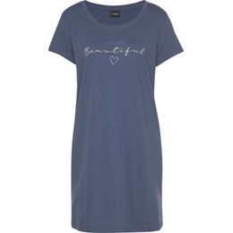 Damen Bigshirt blau Gr&ouml;&szlig;e 44/46