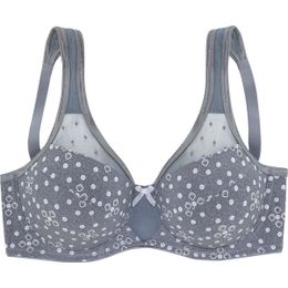 Damen Minimizer-BH grau-bedruckt Gr&ouml;&szlig;e 105D