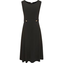Lascana Damen Midikleid schwarz Gr&ouml;&szlig;e 40