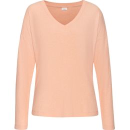 s.Oliver Damen Pyjamaoberteil orange-meliert Gr&ouml;&szlig;e 36/38