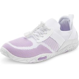 Lascana Damen Sneaker wei&szlig;/flieder Gr&ouml;&szlig;e 36
