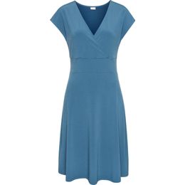 Lascana Damen Jerseykleid blau Gr&ouml;&szlig;e 42