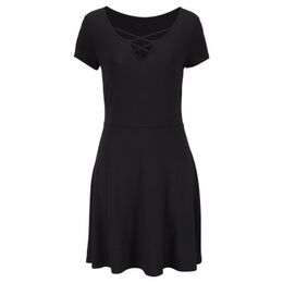 Lascana Damen Sommerkleid schwarz Gr&ouml;&szlig;e 40