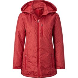 Damen Funktionsjacke mit abnehmbarer Kapuze rot-dunkelrot Gr&ouml;&szlig;e 38
