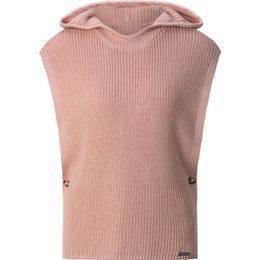 CR&Eacute;ATION L Damen Kapuzenpullover in Poncho-Optik puder Gr&ouml;&szlig;e 50