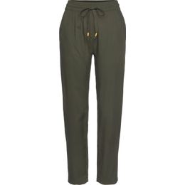 Lascana Damen Schlupfhose khaki Gr&ouml;&szlig;e 42