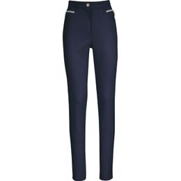 Damen Stretch-Hose mit Zier-Taschen vorne marine Gr&ouml;&szlig;e 215