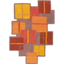 HEINE HOME unisex Hochflorteppich orange-braun Gr&ouml;&szlig;e 120x180 cm - rechteckig
