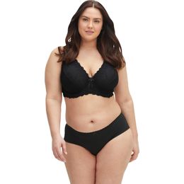 sheego Damen B&uuml;gel-BH mit Spitze schwarz Gr&ouml;&szlig;e 85D