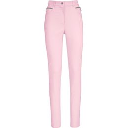 Damen Stretch-Hose mit Zier-Taschen vorne ros&eacute; Gr&ouml;&szlig;e 44