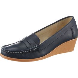 Damen Slipper mit rutschhemmender Laufsohle dunkelblau Gr&ouml;&szlig;e 40