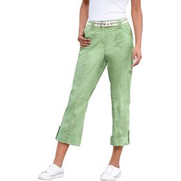CR&Eacute;ATION L Damen Baumwollhose mit krempelbaren Beinen eucalyptus Gr&ouml;&szlig;e 40