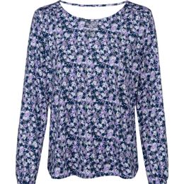CR&Eacute;ATION L Damen Print-Shirt mit Raffung flieder-lavendel-bedruckt Gr&ouml;&szlig;e 38