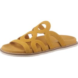 Heine Damen Pantolette gelb Gr&ouml;&szlig;e 40