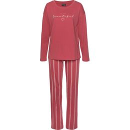 Vivance Dreams Damen Pyjama rot-gestreift Gr&ouml;&szlig;e 40/42