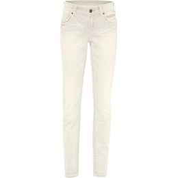 Heine Damen R&ouml;hrenjeans mit Stickerei ecru Gr&ouml;&szlig;e 21