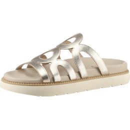 Heine Damen Pantolette goldfarben Gr&ouml;&szlig;e 41
