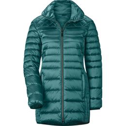 CR&Eacute;ATION L Damen Steppjacke mit dezentem Glanz petrol Gr&ouml;&szlig;e 25