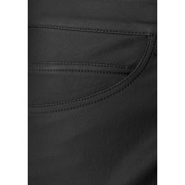 Lascana Damen Lederimitathose schwarz Gr&ouml;&szlig;e 34