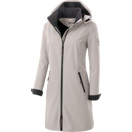 CR&Eacute;ATION L Damen Softshelljacke mit Gummizug im R&uuml;cken stein Gr&ouml;&szlig;e 40
