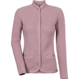 CR&Eacute;ATION L Damen Strickjacke mit Perlfang-Muster altros&eacute; Gr&ouml;&szlig;e 38