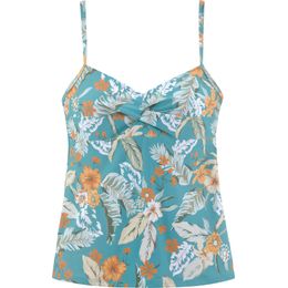 Sunseeker Damen B&uuml;gel-Tankini-Top aquablau-bedruckt Gr&ouml;&szlig;e 42B