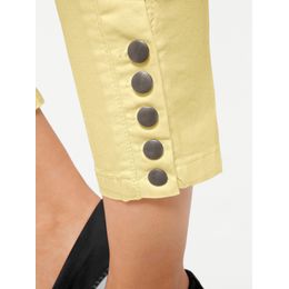 Heine Damen 7/8-Hose vertiefte Leibh&ouml;he hellgelb Gr&ouml;&szlig;e 50
