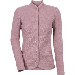 CR&Eacute;ATION L Damen Strickjacke mit Perlfang-Muster altros&eacute; Gr&ouml;&szlig;e 42
