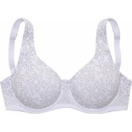 Damen T-Shirt-BH wei&szlig;-taupe, Gr&ouml;&szlig;e 105C