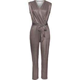 Lascana Damen Overall taupe Gr&ouml;&szlig;e 42