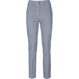 Heine Damen R&ouml;hrenhose mit Druck-Dessin marine-wei&szlig; Gr&ouml;&szlig;e 42