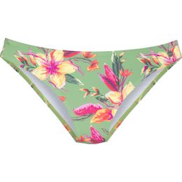 Lascana Damen Bikini-Hose salbei-pink bedruckt Gr&ouml;&szlig;e 40