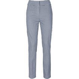 Heine Damen R&ouml;hrenhose mit Druck-Dessin marine-wei&szlig; Gr&ouml;&szlig;e 44
