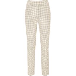 Heine Damen R&ouml;hrenhose mit Druck-Dessin camel-wei&szlig; Gr&ouml;&szlig;e 40