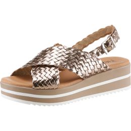 Heine Damen Sandalette bronzefarben Gr&ouml;&szlig;e 40