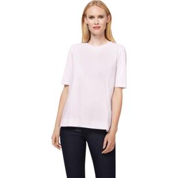 Heine Damen Plissee-Shirt mit Seitenschlitzen wei&szlig; Gr&ouml;&szlig;e 40