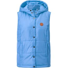 CR&Eacute;ATION L Damen Steppweste mit Kapuze himmelblau Gr&ouml;&szlig;e 40