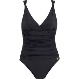 Lascana Damen Badeanzug schwarz Gr&ouml;&szlig;e 38D