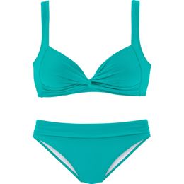 Lascana Damen Triangel-Bikini petrol Gr&ouml;&szlig;e 36A