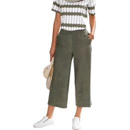 CR&Eacute;ATION L Damen Culotte mit Dehnbund khaki Gr&ouml;&szlig;e 38
