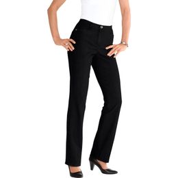 COSMA Damen Jeans mit innenliegendem Dehnbund schwarz Gr&ouml;&szlig;e 42