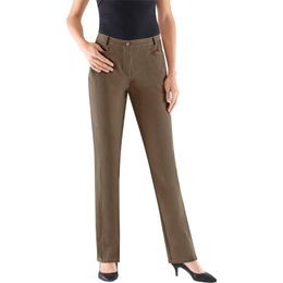 COSMA Damen Thermohose in w&auml;rme-isolierender Qualit&auml;t taupe Gr&ouml;&szlig;e 38