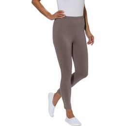CR&Eacute;ATION L Damen Leggings in Stretch-Qualit&auml;t taupe Gr&ouml;&szlig;e 54