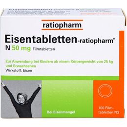 EISENTABLETTEN-ratiopharm N 50 mg Filmtabletten 100 St