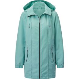 CR&Eacute;ATION L Damen &Uuml;bergangsjacke mit abkn&ouml;pfbarer Kapuze salbei Gr&ouml;&szlig;e 54