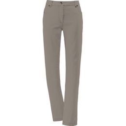 CR&Eacute;ATION L Damen Stretch-Jeans mit Glitzersteinchen hinten taupe Gr&ouml;&szlig;e 22