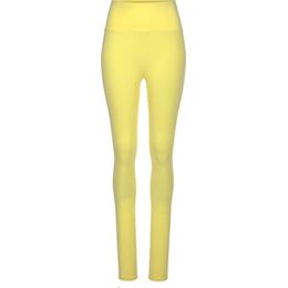 Lascana Damen Leggings gelb Gr&ouml;&szlig;e 32/34