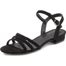 Lascana Damen Sandale schwarz, Gr&ouml;&szlig;e 38