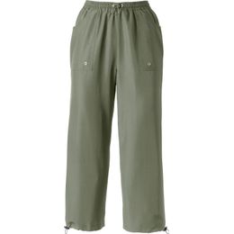 CR&Eacute;ATION L Damen 7/8-Hose in Microfaser-Qualit&auml;t khaki Gr&ouml;&szlig;e 44