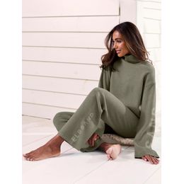 ELBSAND Damen Strickhose oliv meliert Gr&ouml;&szlig;e 32/34